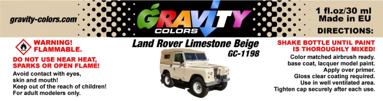 Land Rover Limestone Beige » GRAVITY Colors