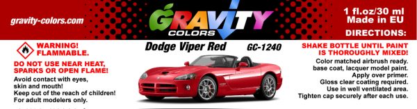 Dodge Viper Red » GRAVITY Colors